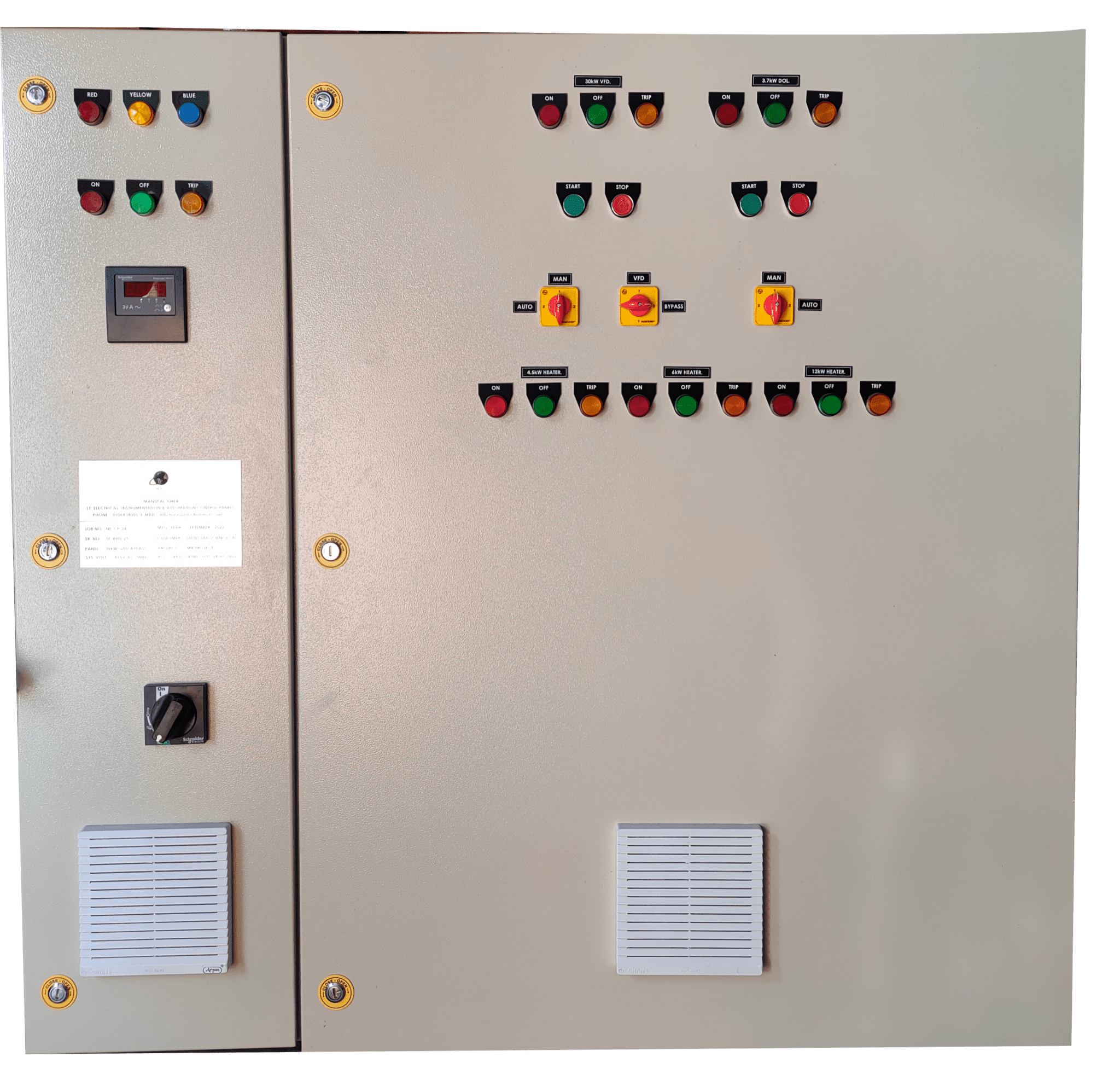 HVAC Panel- AHU Panel - Nexus Electromech